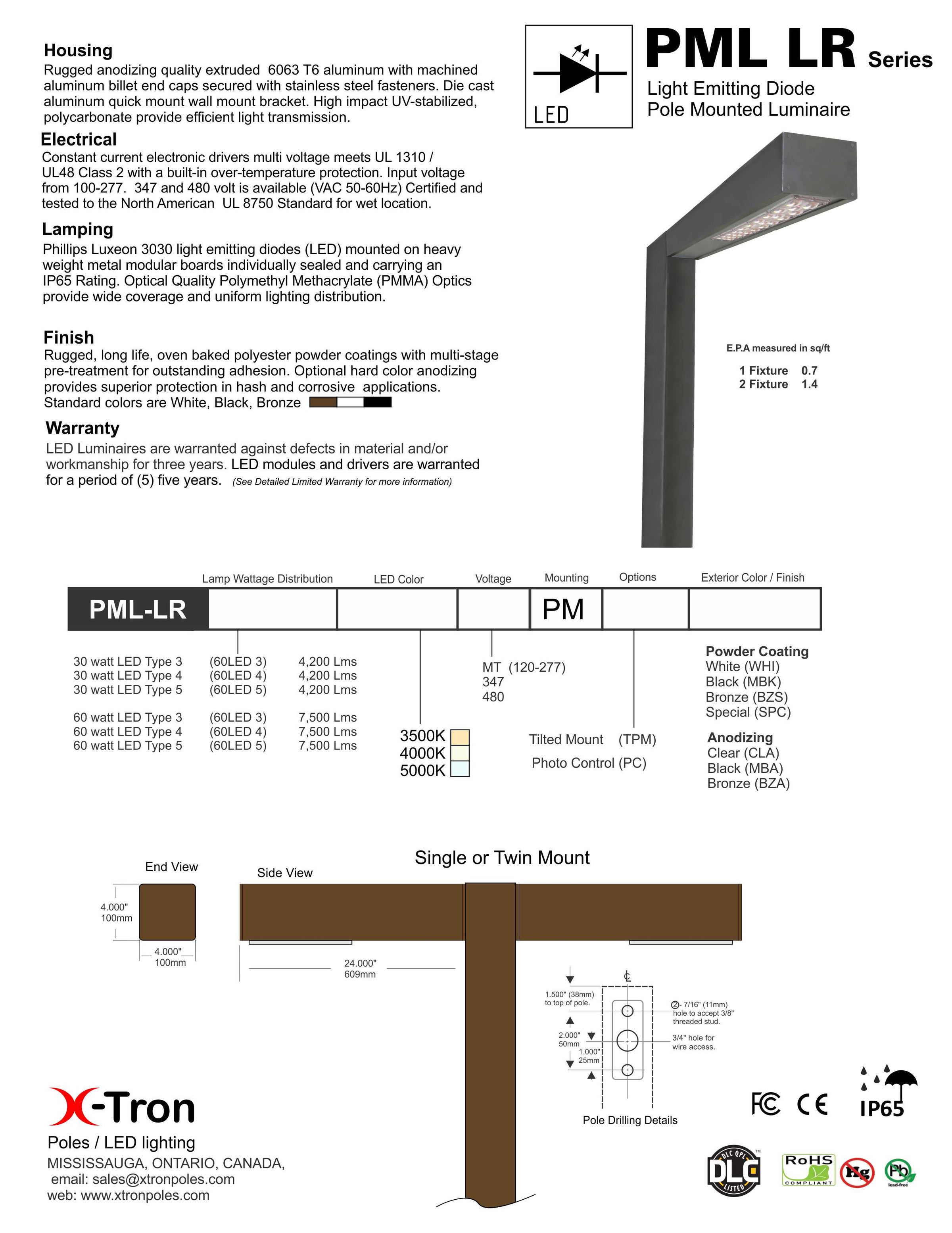LED pole lighting, Area lighting, security lighting, wall mounted, pole ...